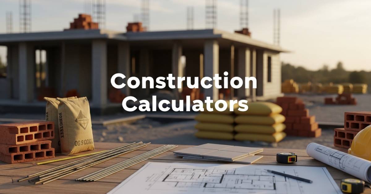 Construction Calculators India | Cost & Material Tools